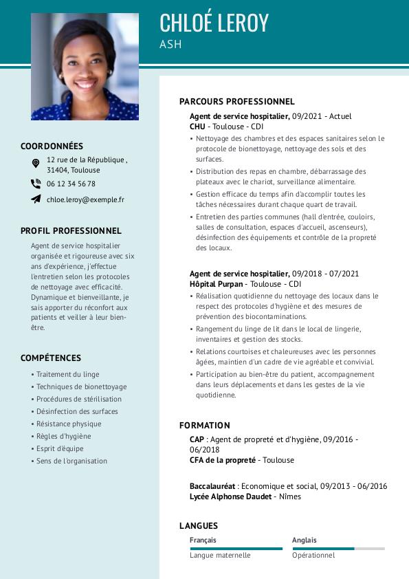 CV ASH : modèles efficaces et guide de rédaction complet