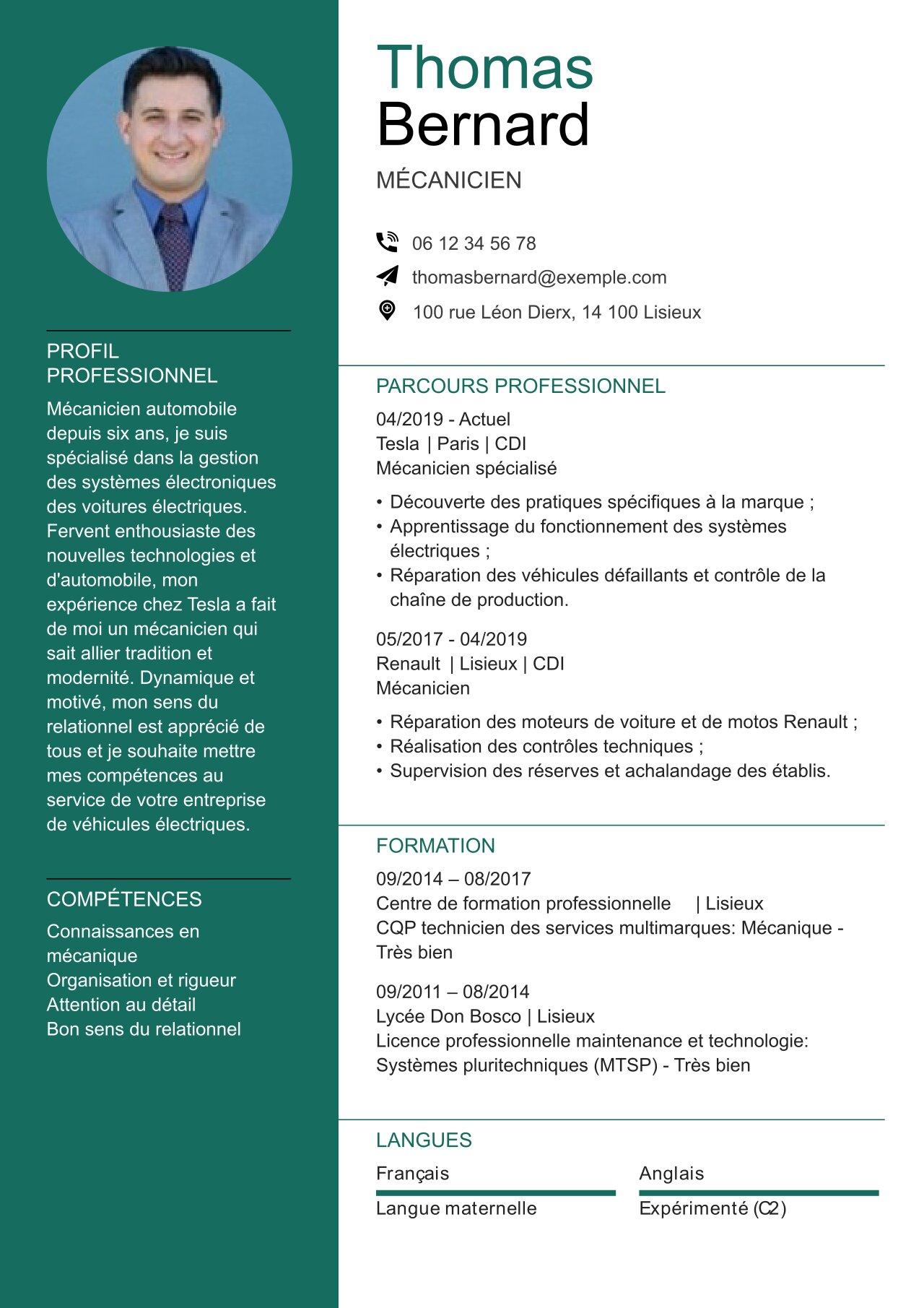 CV mécanicien : modèles à télécharger et guide détaillé
