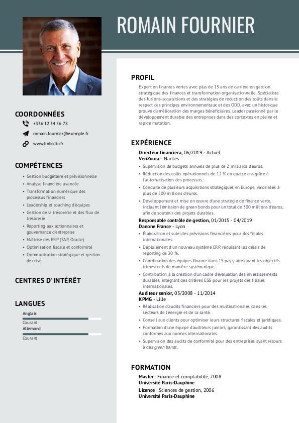 CV directeur financier : nos modèles et conseils sur mesure