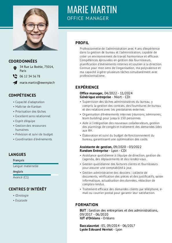 CV office manager : modèles à télécharger et guide complet