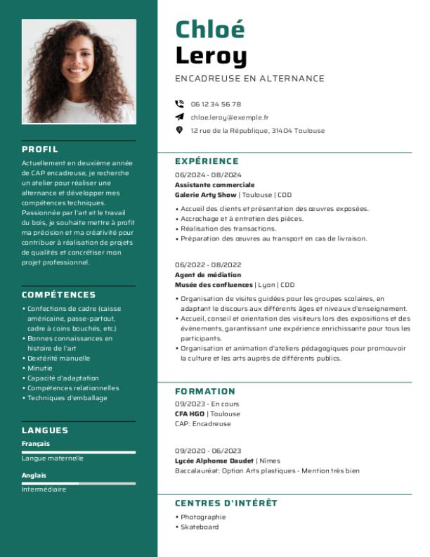 CV CAP (petite enfance, vente...) : exemples et guide (2026)