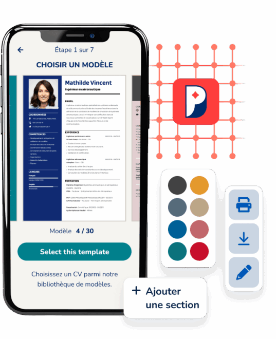 Le meilleur CV designer sur mobile | L’application Mon CV Parfait